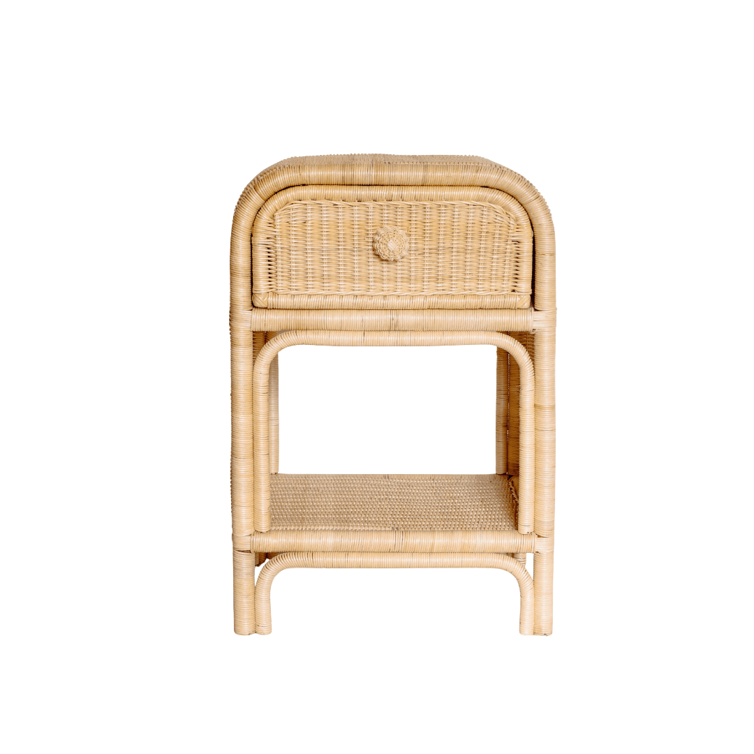 Phoenix Rattan Bedside Table | Rattan Furniture - Decoralist