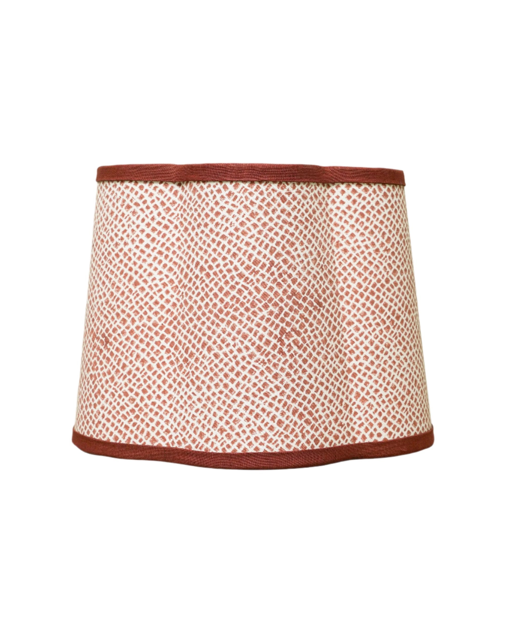 Calcada Tile Print Scalloped Lampshade - Red – Decoralist