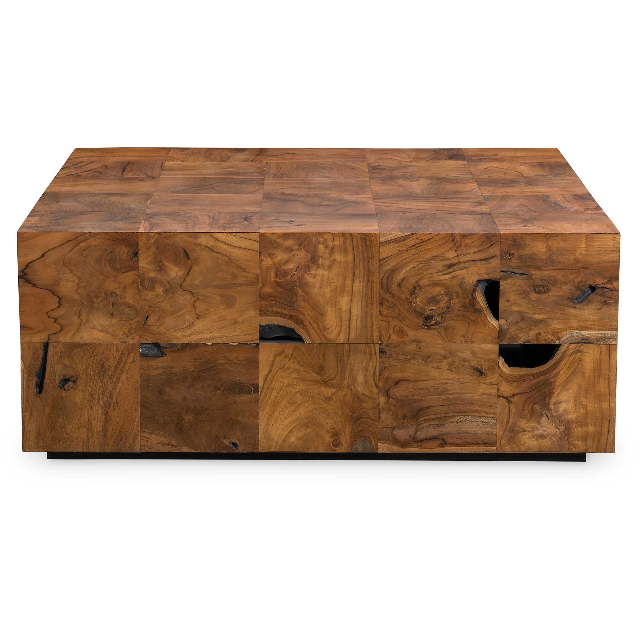 Teak Tac Toe Coffee Table - Decoralist