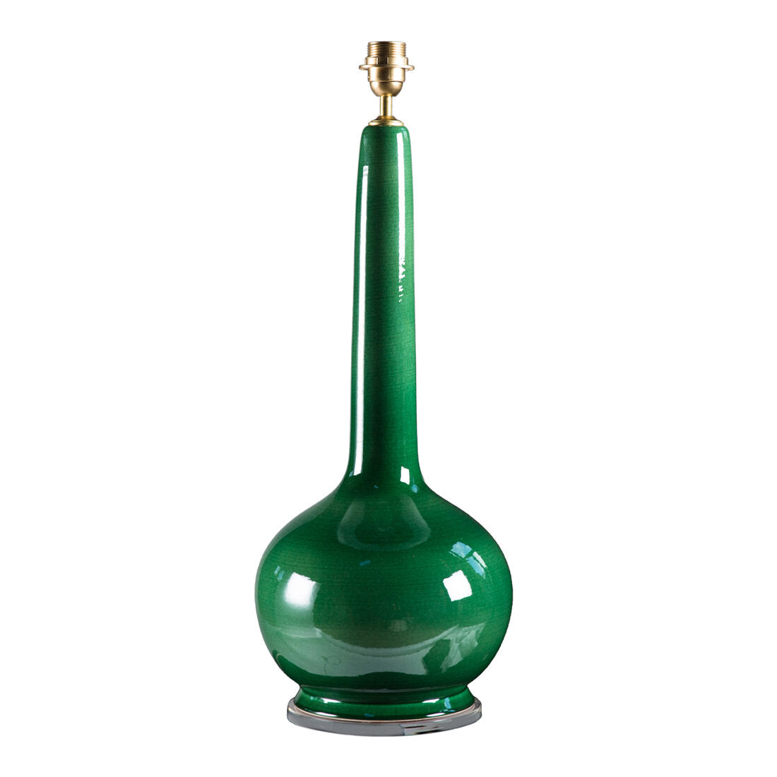 Beau Moss Green Ceramic Table Lamp | Designer Table Lamps - Decoralist