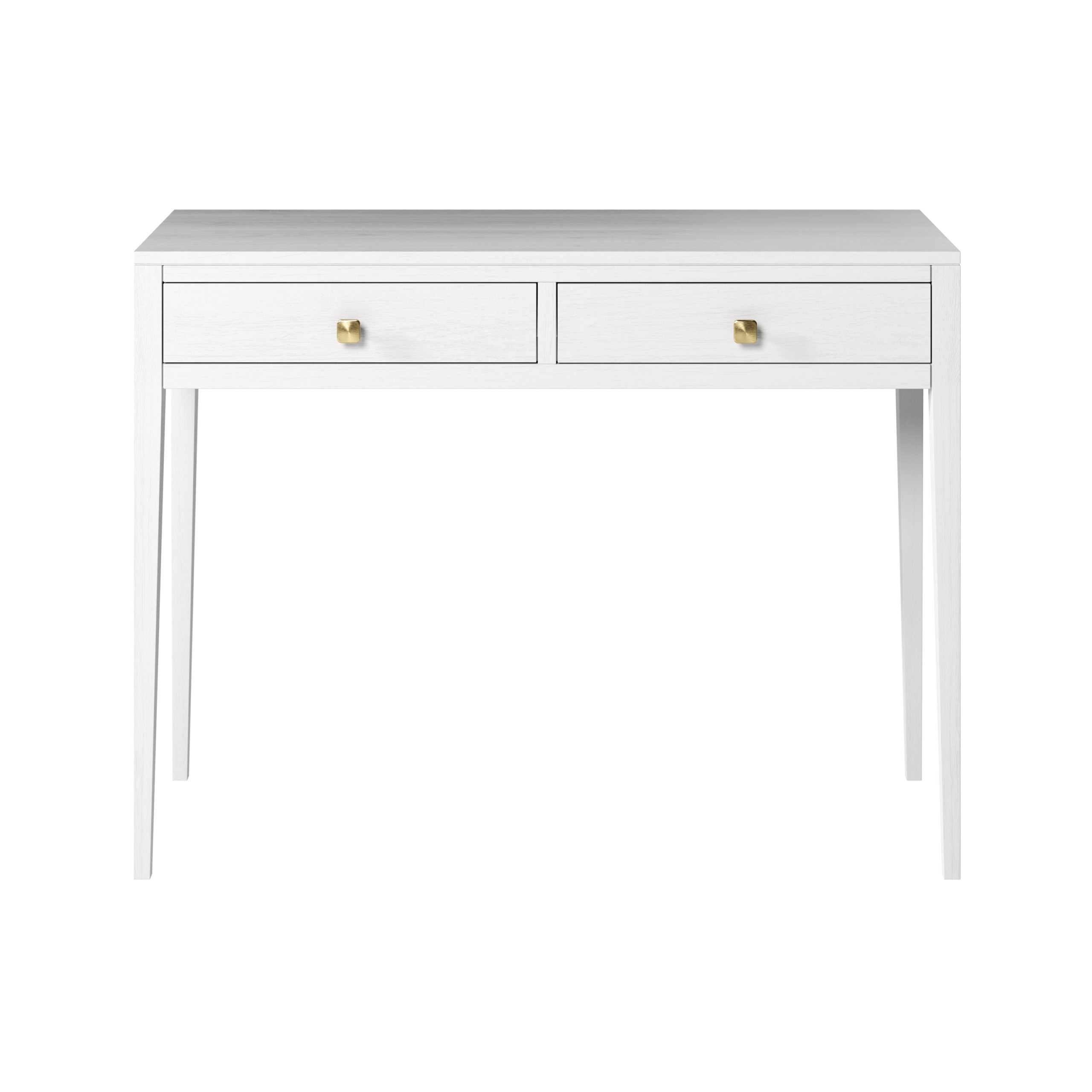 Radford White Oak 2-Drawer Console Table - Decoralist