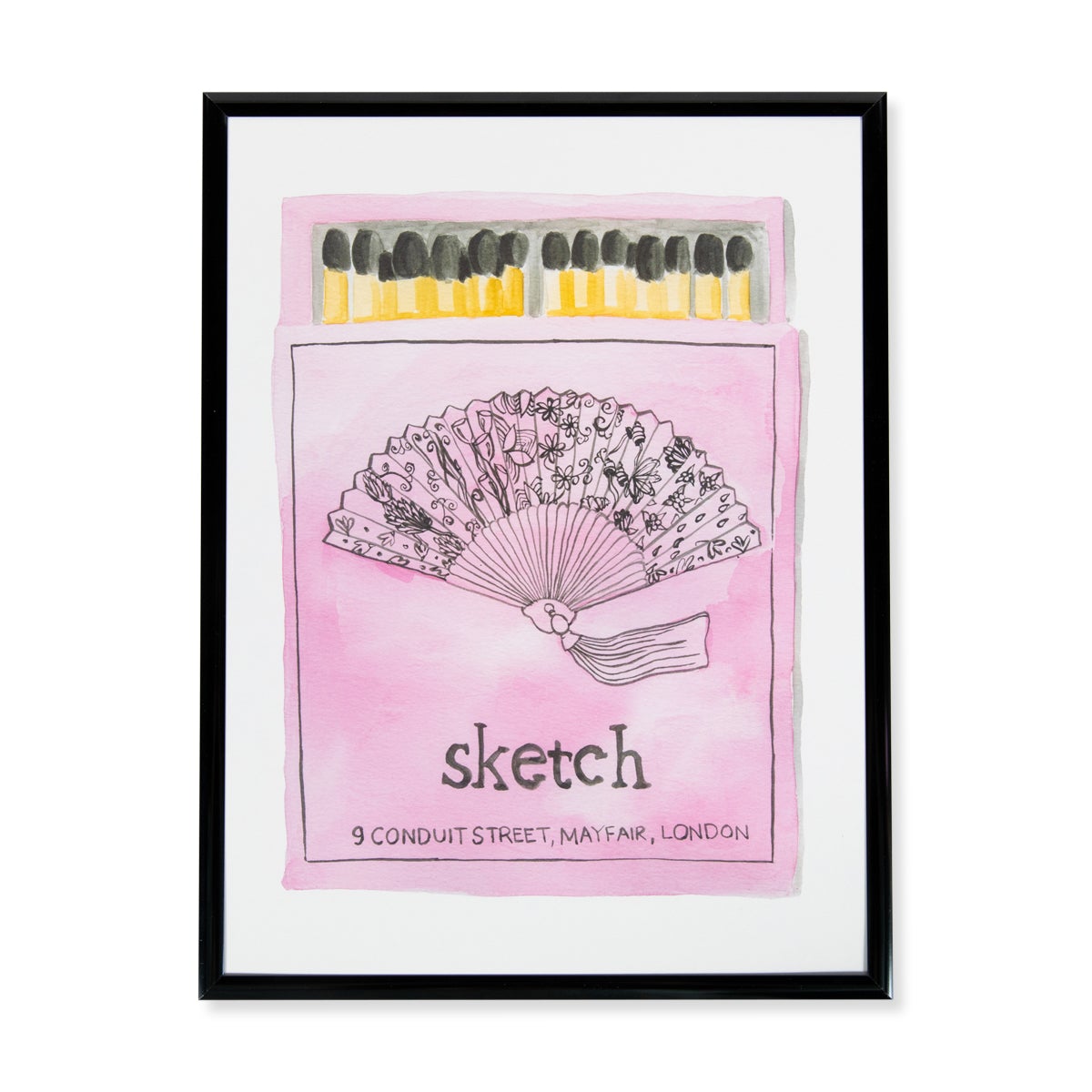 Sketch London Matchbook Watercolour - Decoralist.com