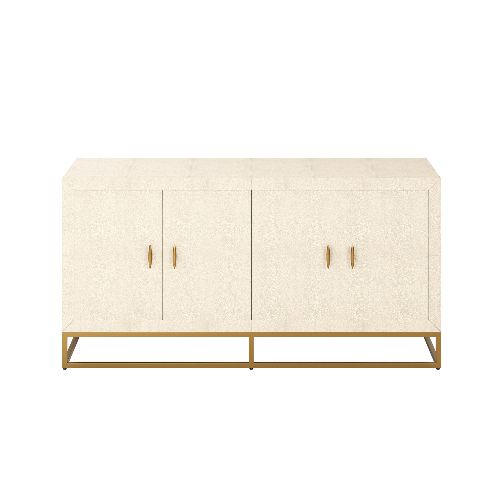 Hampton Cream Shagreen Sideboard - Decoralist