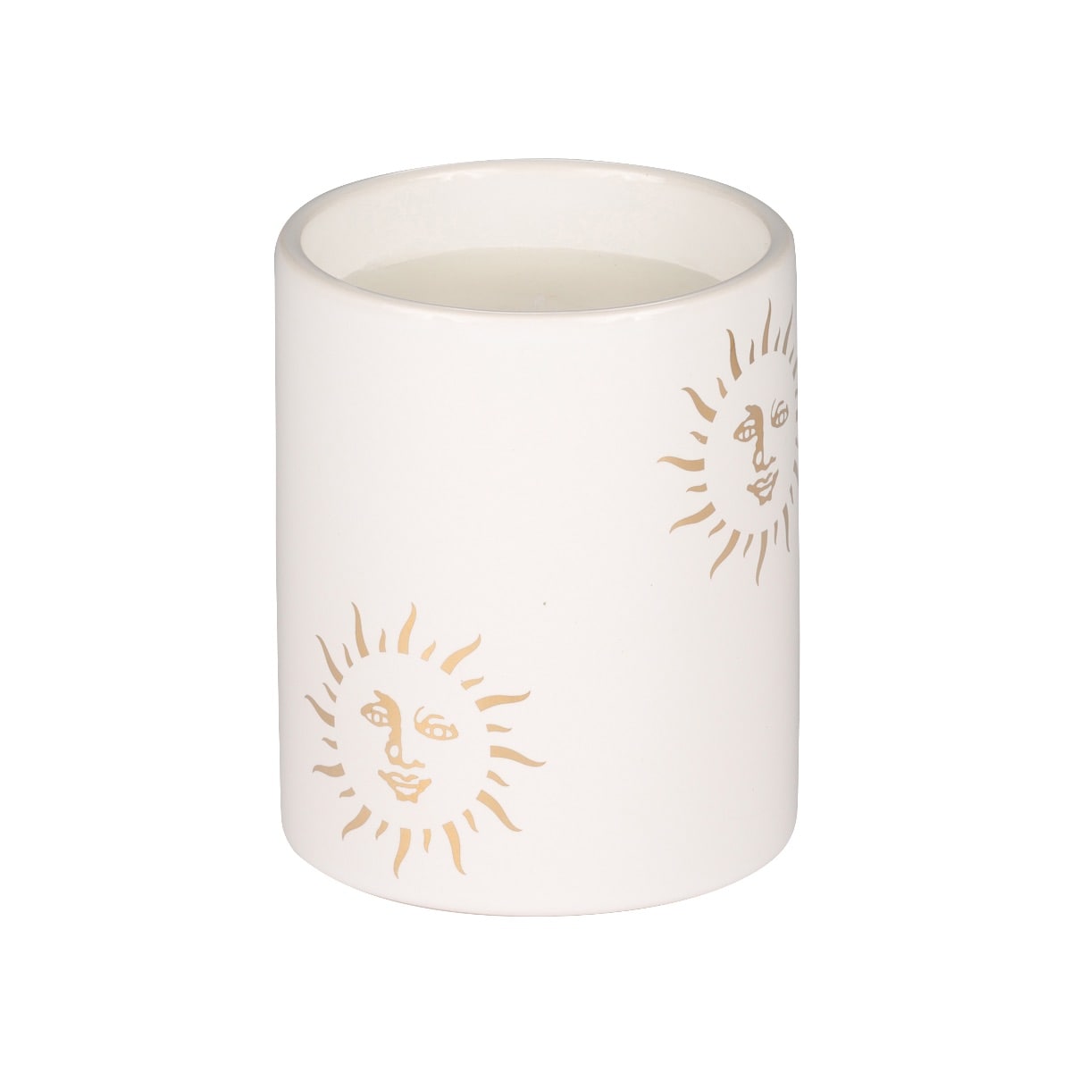 White Sun Candle - Jasmine & Fig | Luxury Candles | Decoralist.com