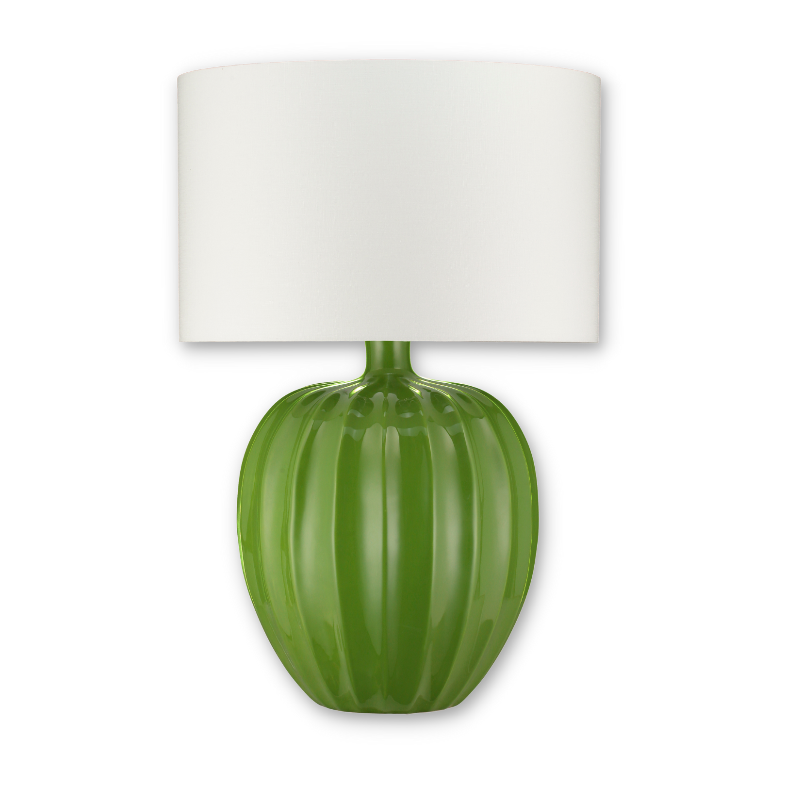 Kristiana Grass Green Ceramic Table Lamp - Decoralist.com